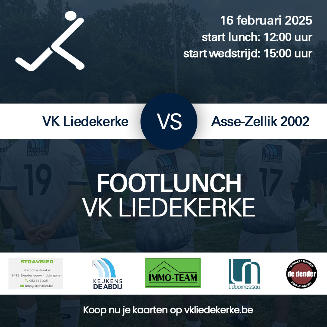 Footlunch VK Liedekerke – 16 februari 2025 🍽 - VK Liedekerke